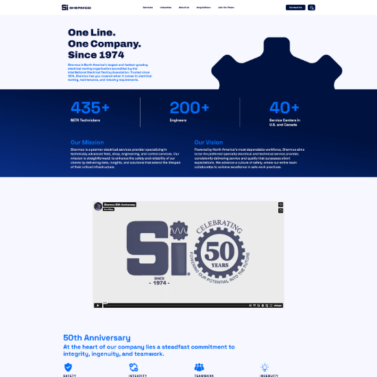 Our Work: Shermco Industries | Metro Studios | Hiawatha, IA