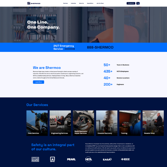 Our Work: Shermco Industries | Metro Studios | Hiawatha, IA