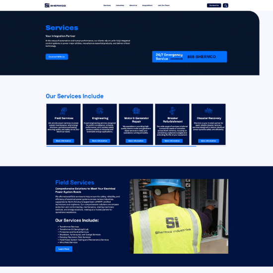 Our Work: Shermco Industries | Metro Studios | Hiawatha, IA